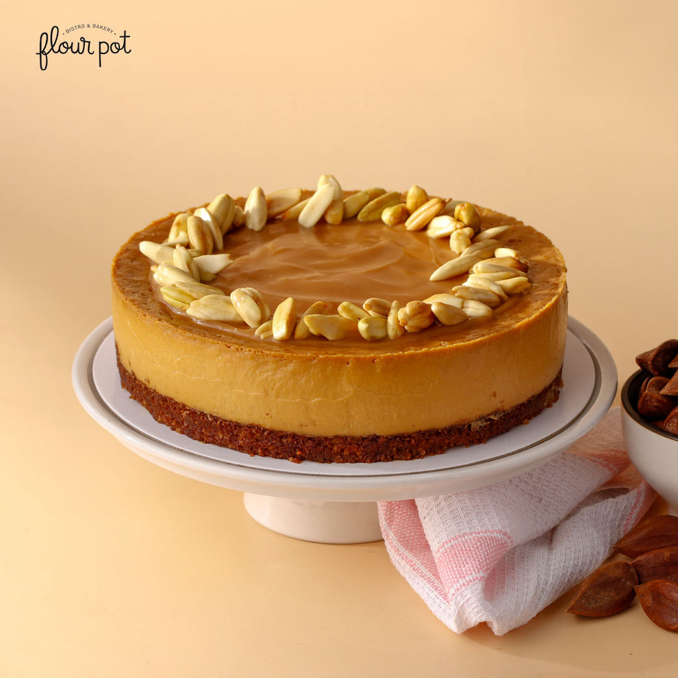 Mazapan de Pili Cheesecake – Caramel & Crunch | Flour Pot PH