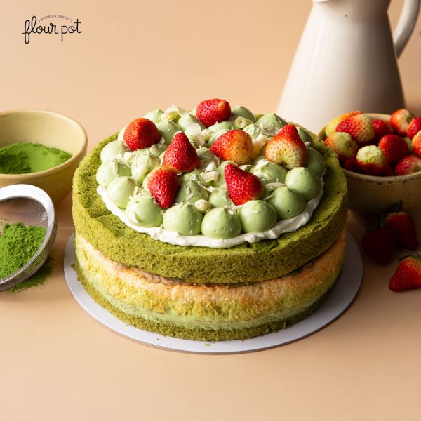 Matcha Marron Cake – Chestnut & Uji Matcha Layers | Flour Pot PH